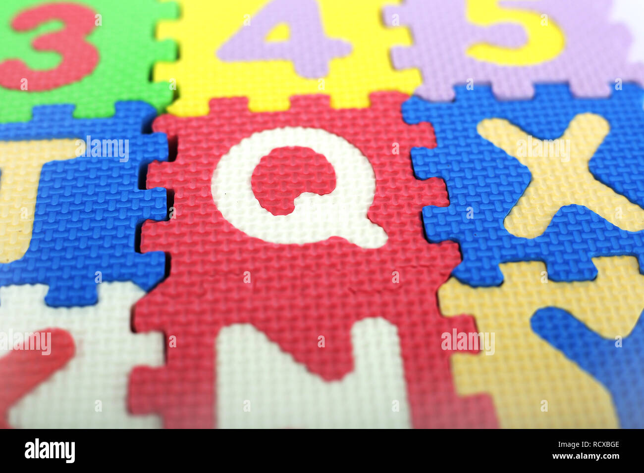Colored alphabets letters and numbers Stock Photo - Alamy