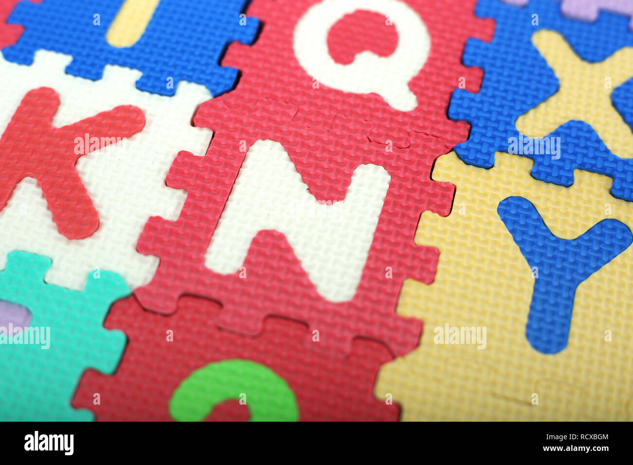 Colored alphabets letters and numbers Stock Photo - Alamy