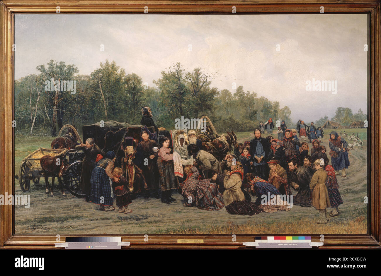 Arrival of an icon. Museum: State Tretyakov Gallery, Moscow. Author ...