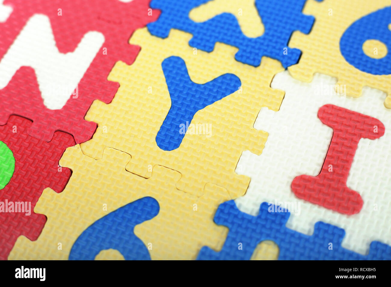 Colored letter blocks hi-res stock photography and images - Alamy