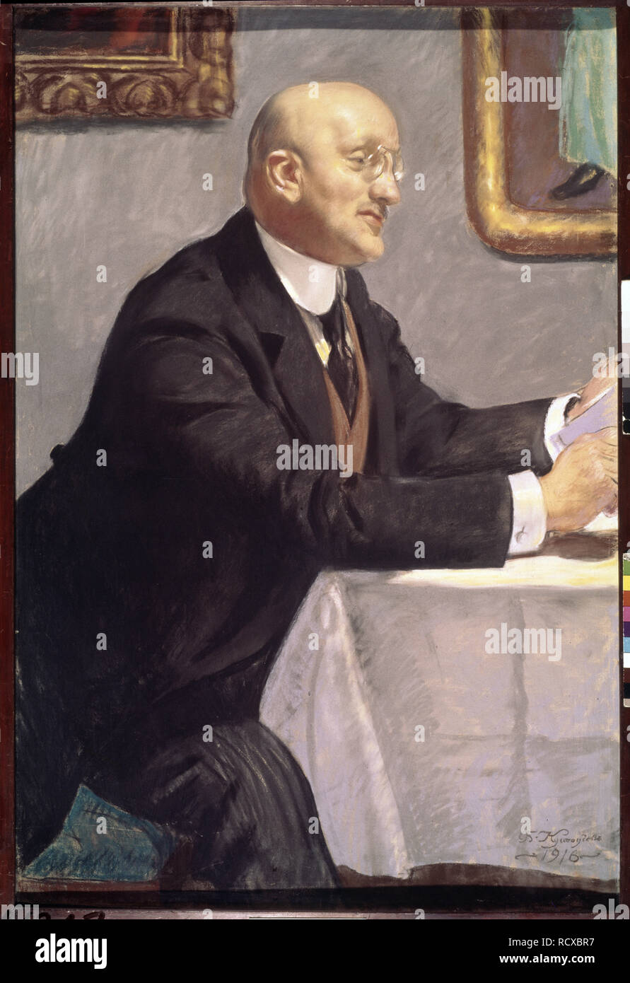 Portrait of the artist Igor Grabar (1871-1960). Museum: State Russian ...
