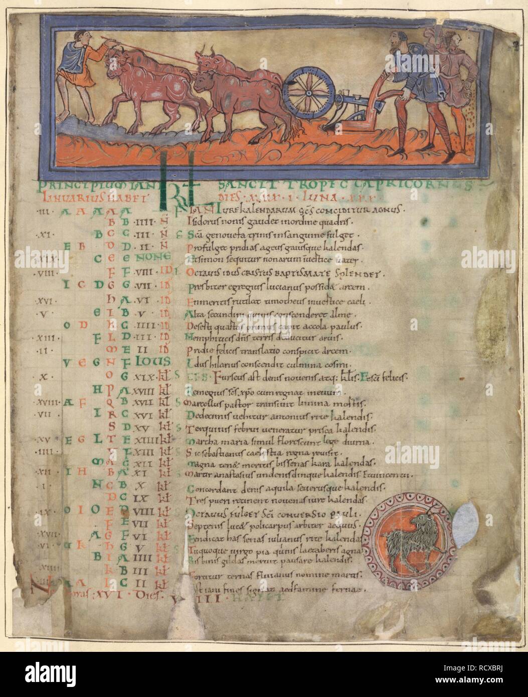 Anglo saxon calendar hi-res stock photography and images - Alamy