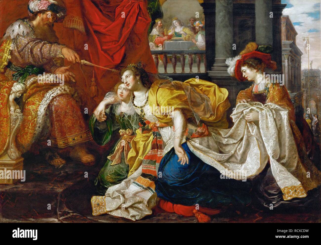Esther before Ahasuerus. Museum: Art History Museum, Vienne. Author ...
