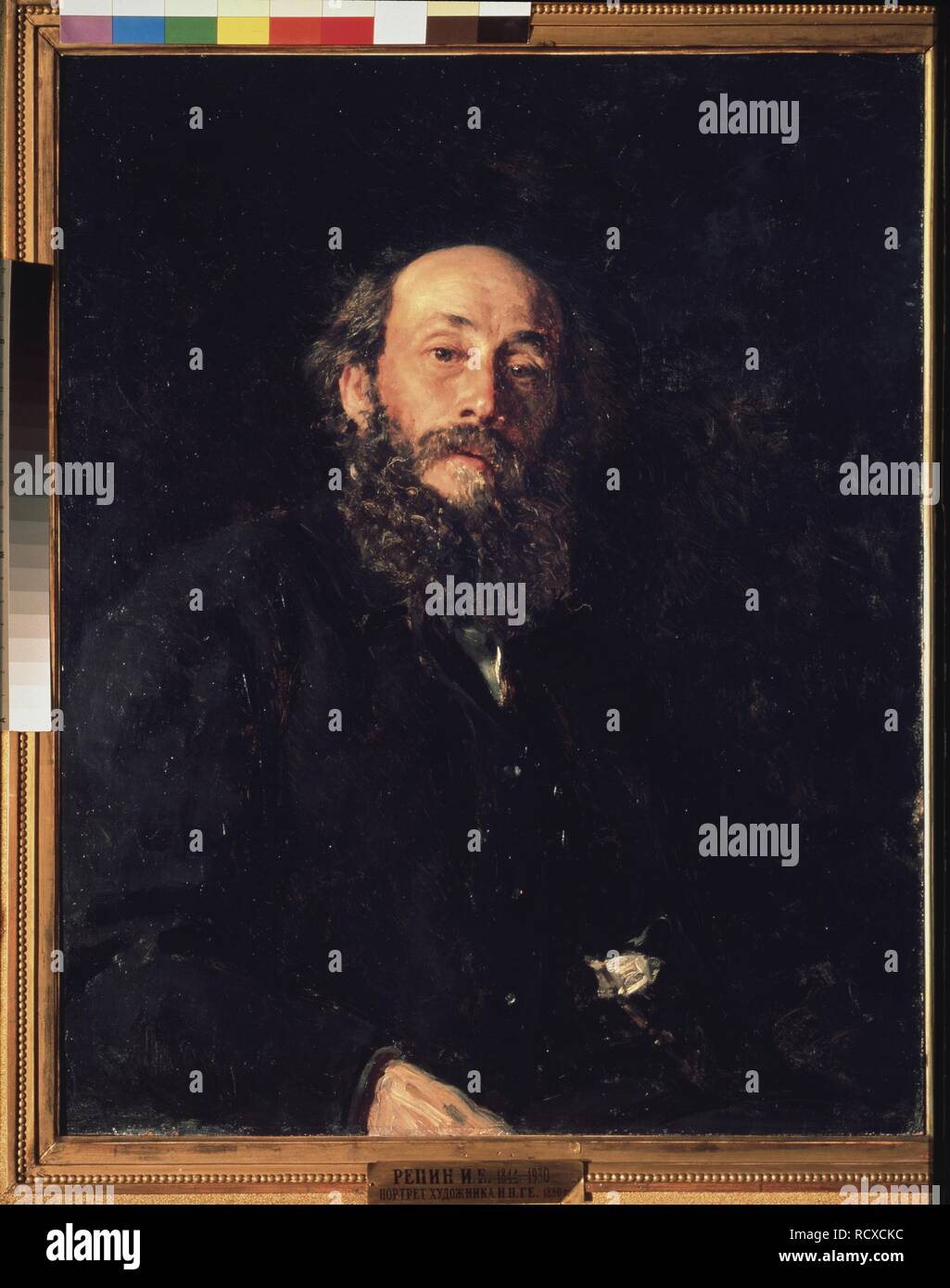 Portrait of the artist Nikolai Ge (1831-1894). Museum: State Tretyakov ...