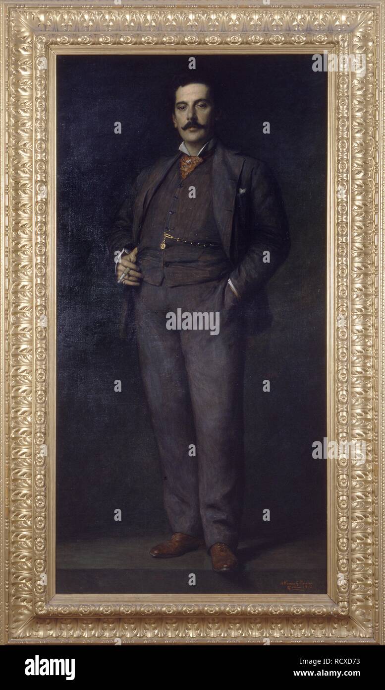 Portrait of the Composer Giacomo Puccini (1858-1924). Museum: Museo ...