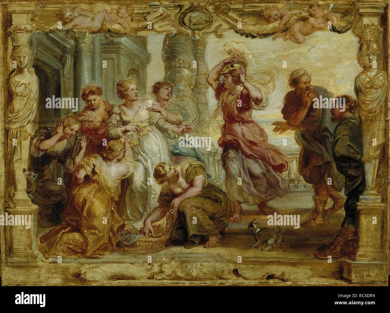 Achilles recognized among the daughters of Lycomedes. Museum: Museum ...