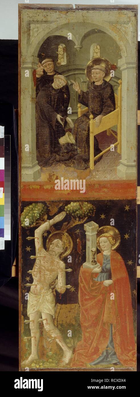 The Miracle of Saint Benedict and the poisoned Goblet. Saint Sebastian ...