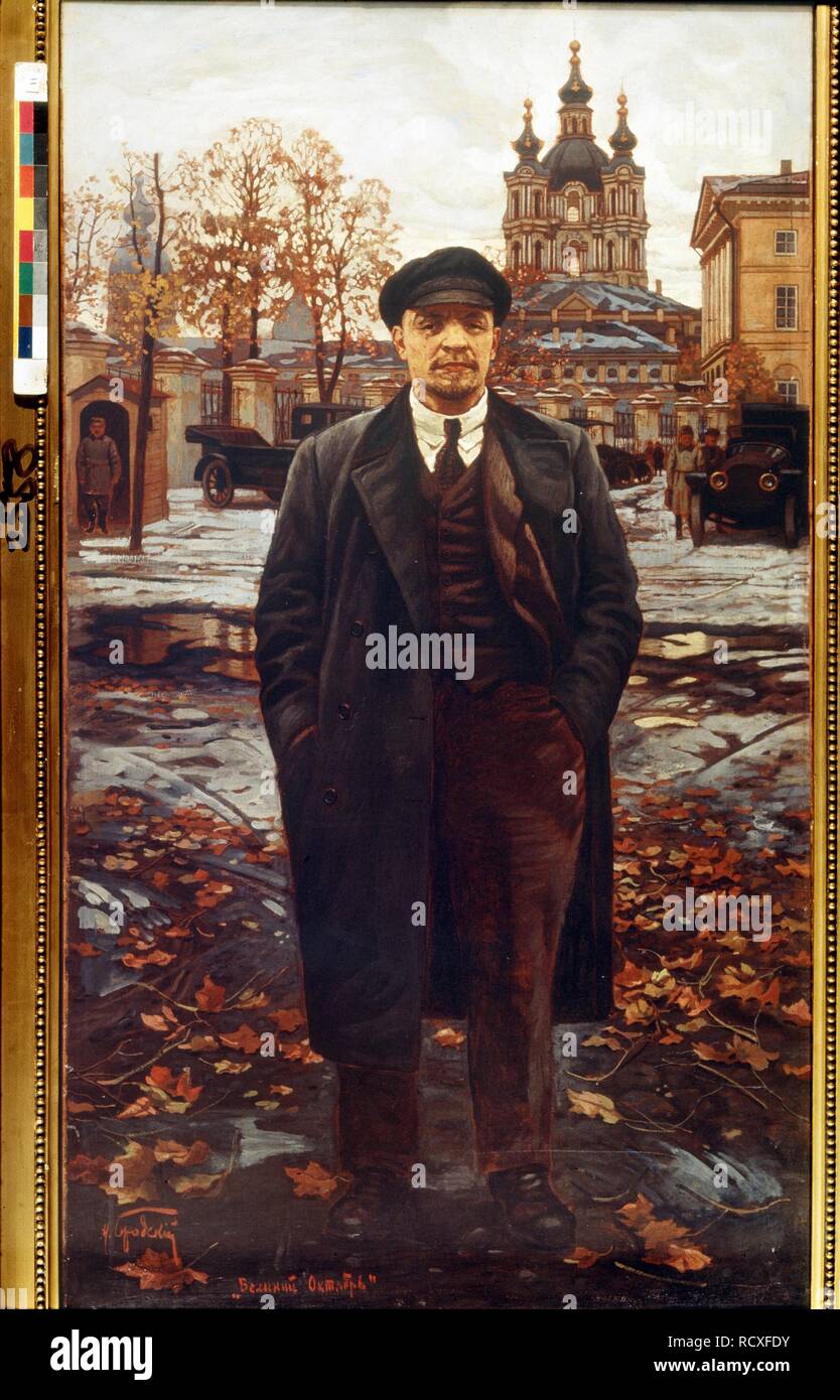 Painting lenin revolution october 1917 hi-res stock photography and ...