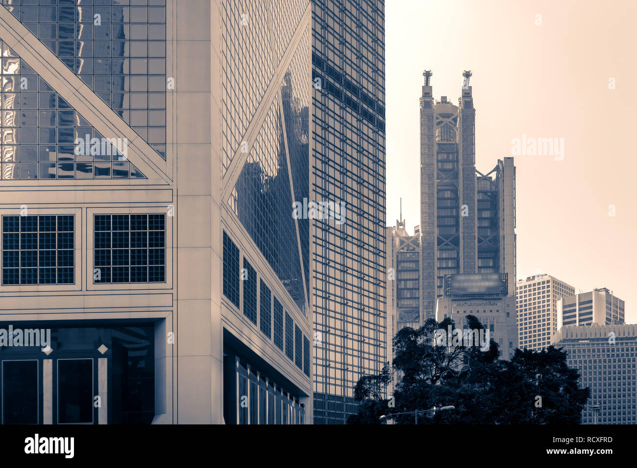 Modern Office Buildings in Hong Kong Stock Photo - Alamy