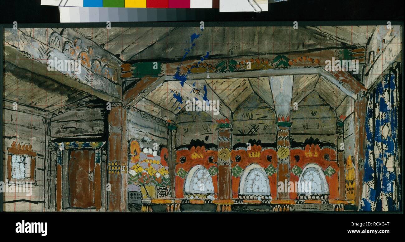 Stage design for the opera Prince Igor by A. Borodin. Museum: State ...