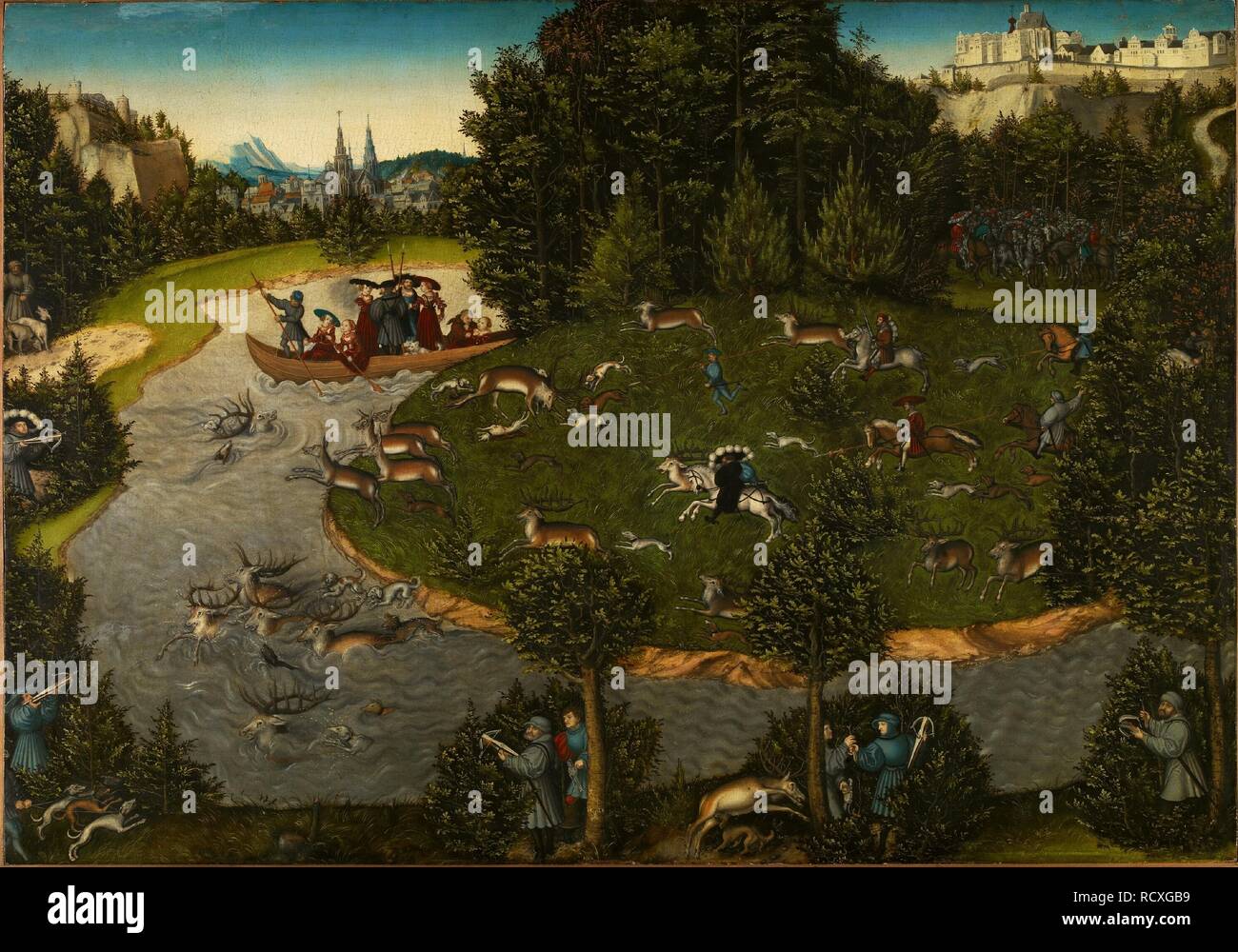 Stag Hunt with the Elector Frederick the Wise. Museum: Art History ...