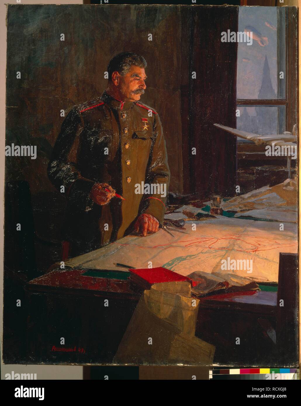 Painting of soviet leader joseph stalin hi-res stock photography and ...