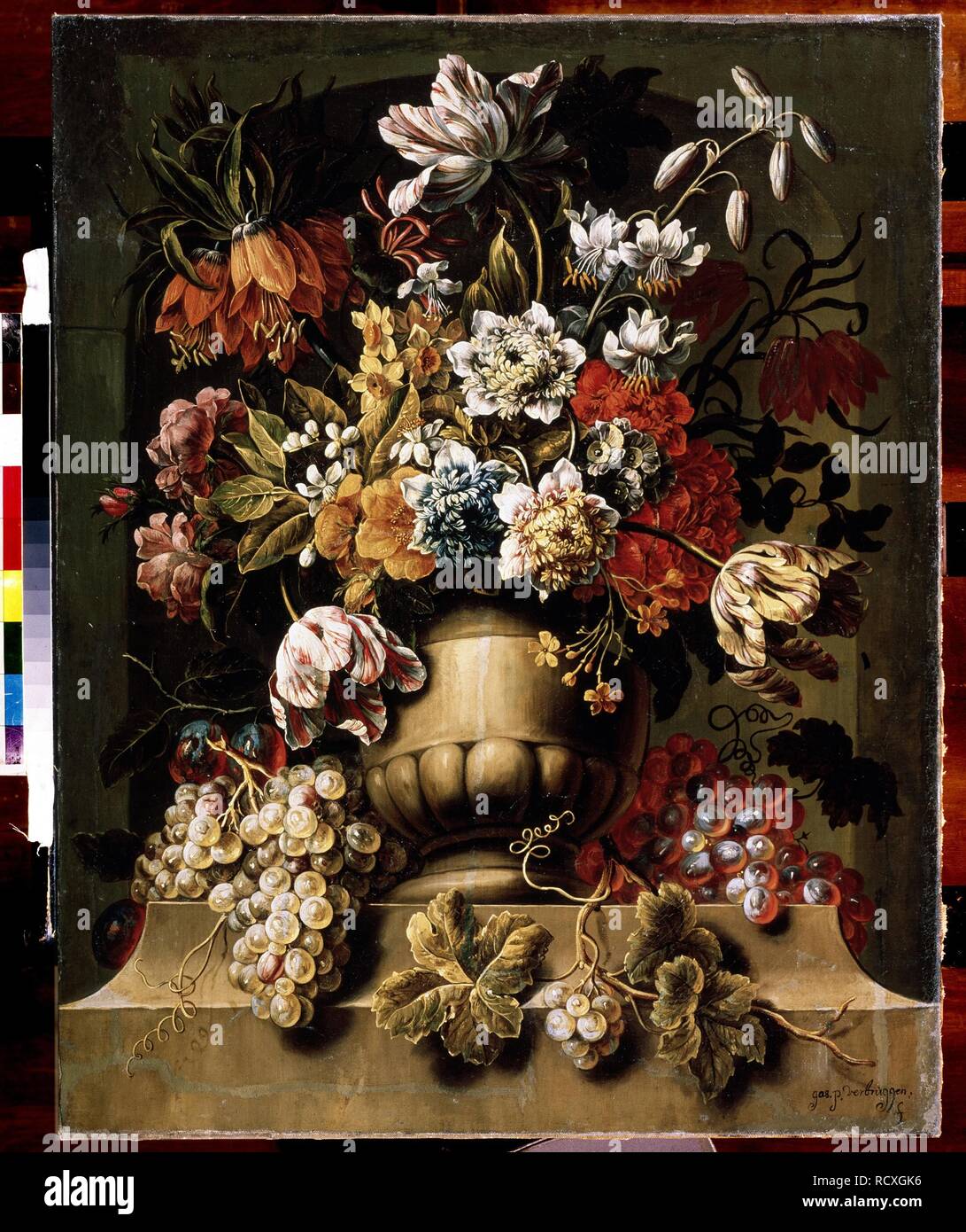 Flowers in a stone Vase. Museum: State A. Pushkin Museum of Fine Arts ...