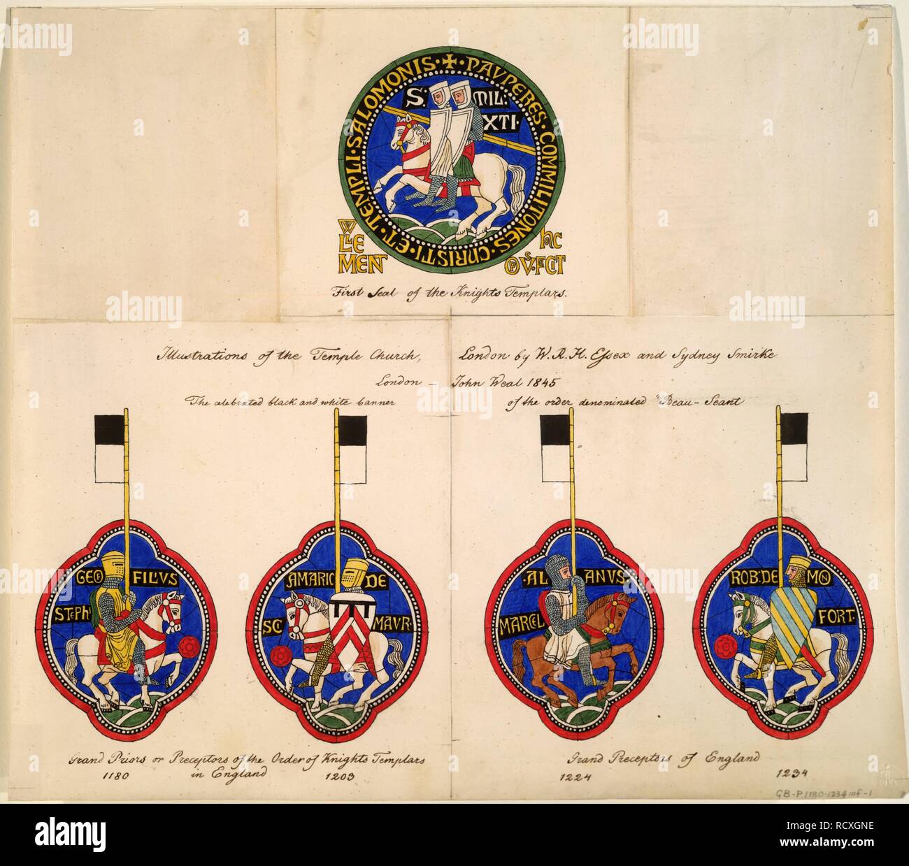 Templar Knights Seal Templar Seal Ring, Stainless Steel Freemasons