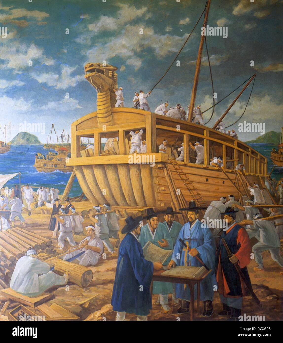 Ten scenes of yi sun shin's life hi-res stock photography and images ...