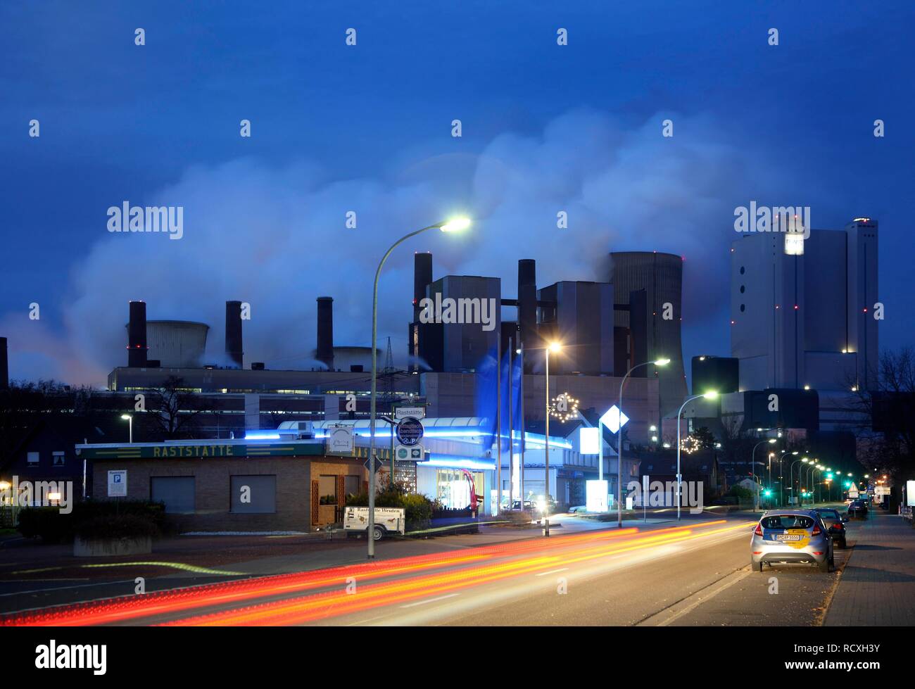 Niederaussem Power Station, a lignite-fired power station owned by RWE ...