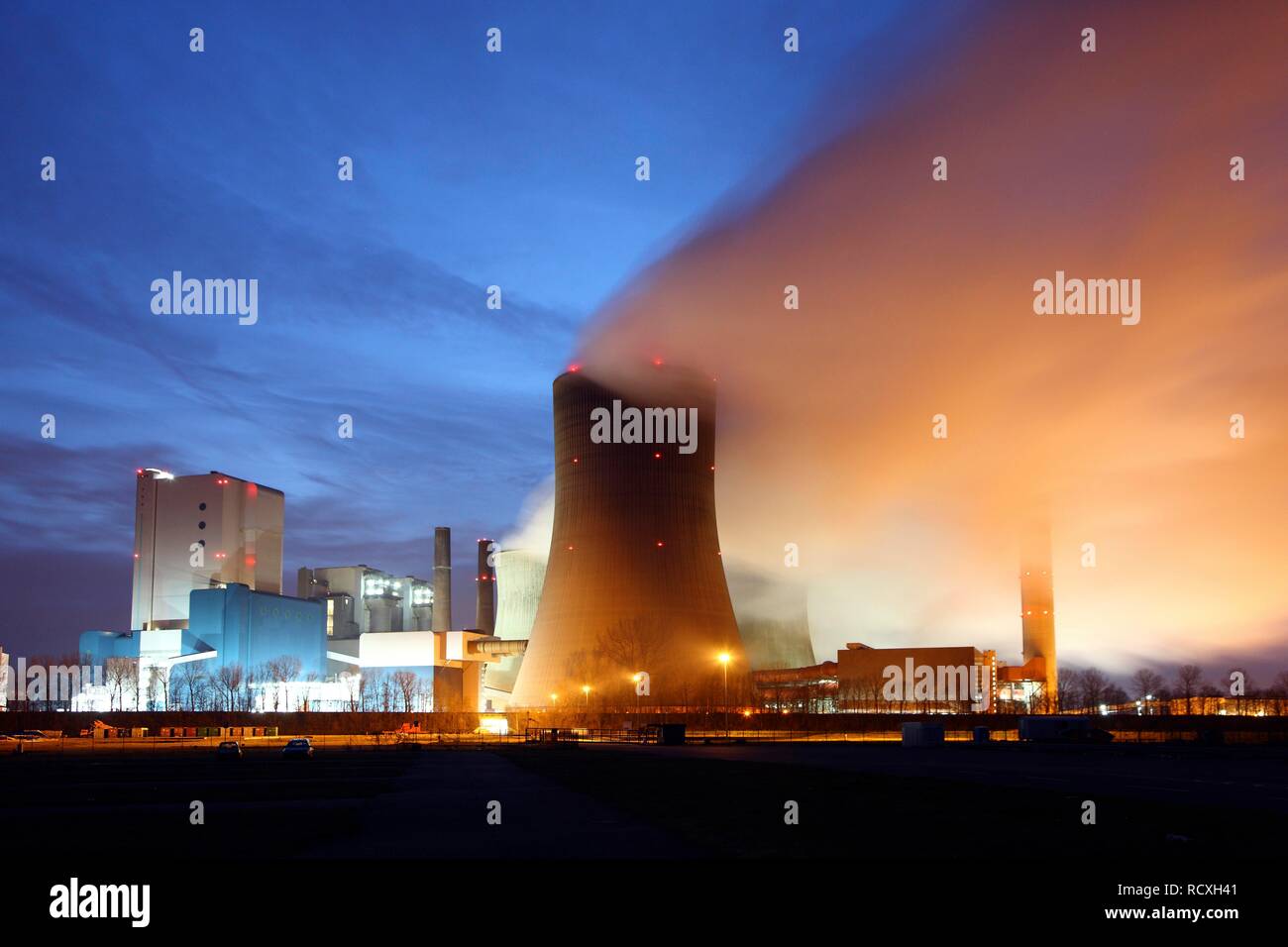 Niederaussem Power Station, a lignite-fired power station owned by RWE ...