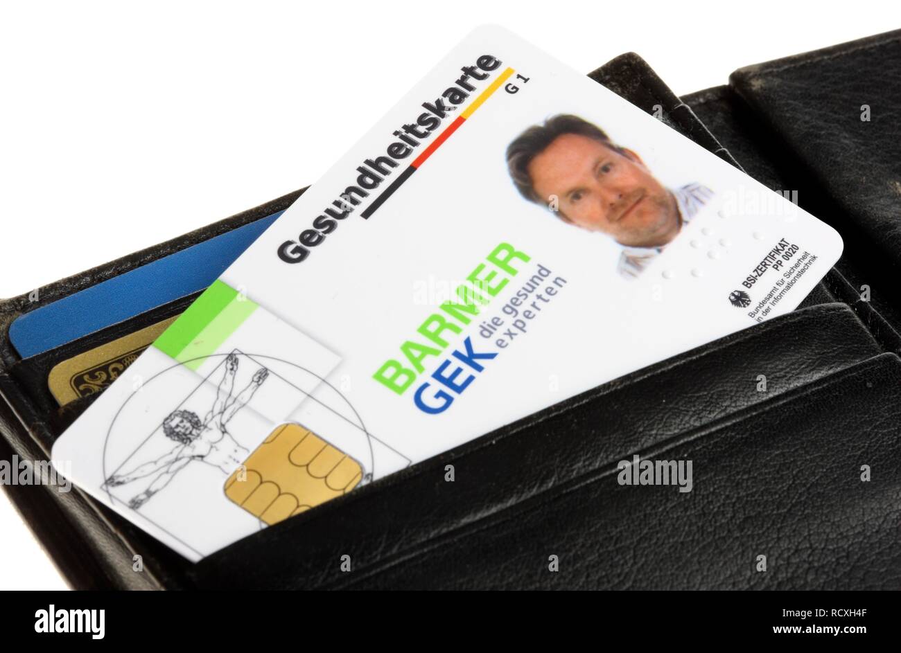 Health card from Barmer Ersatzkasse, BEK, electronically readable ID ...