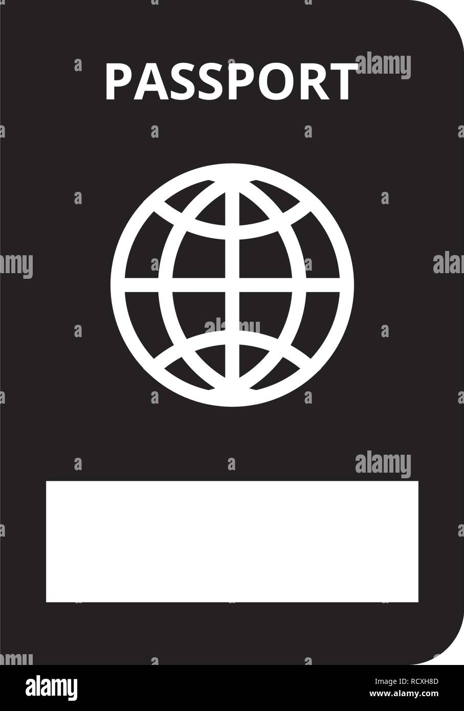 Passport icon graphic design template vector isolated Stock Vector ...