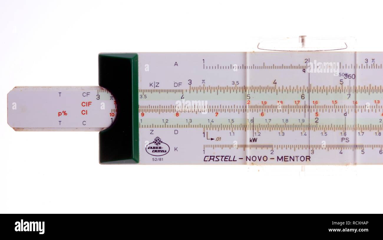 Calculate slide rule hi-res stock photography and images - Alamy