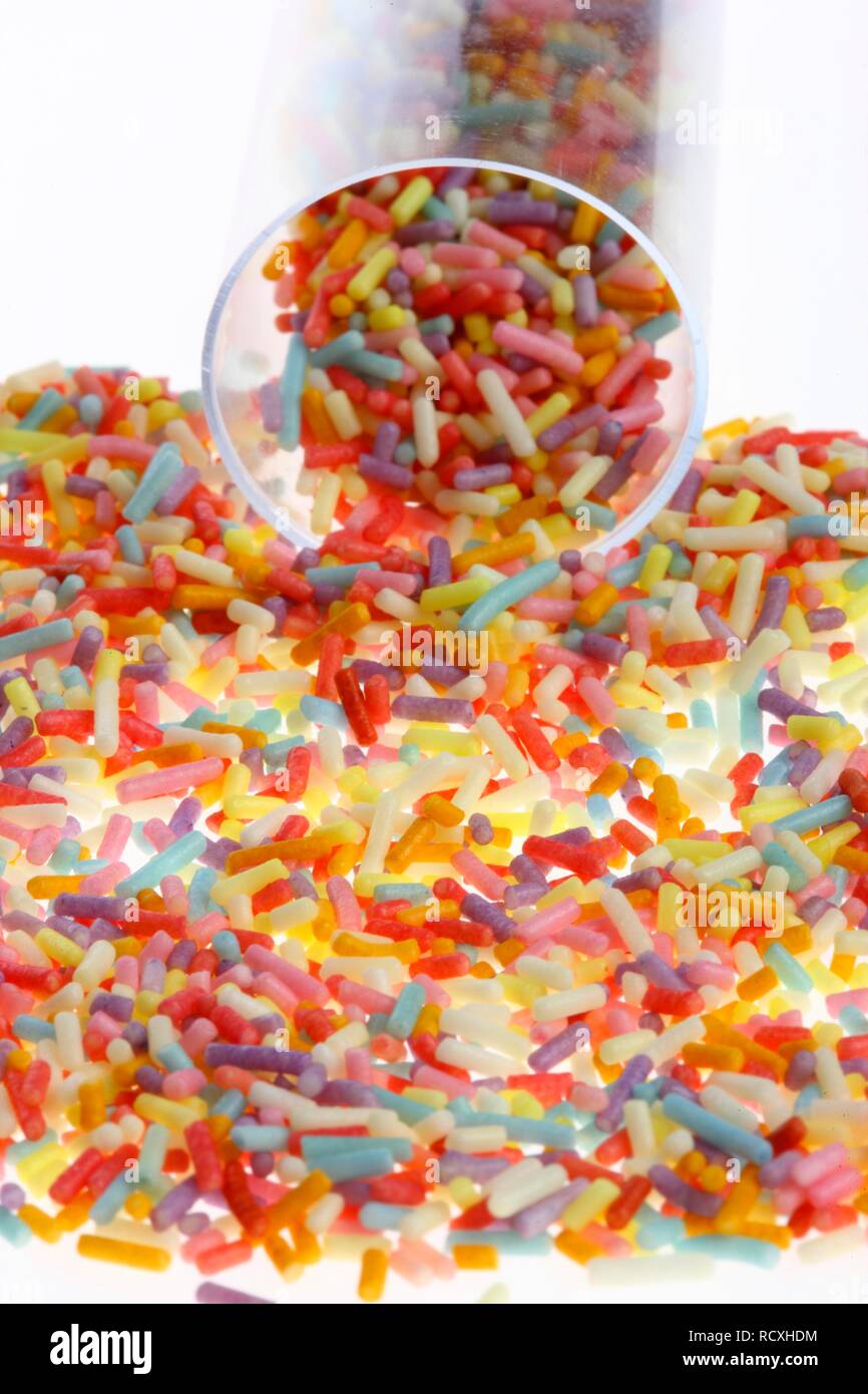 Sugar sprinkles, decoration for cakes and other desserts Stock Photo ...