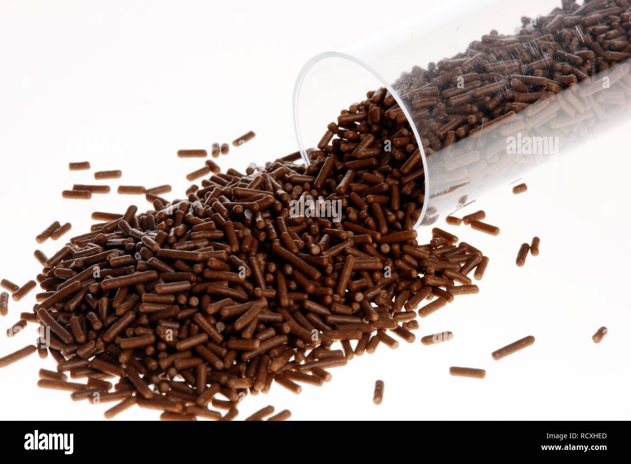 Chocolate sprinkles, decoration for cakes and other desserts Stock ...