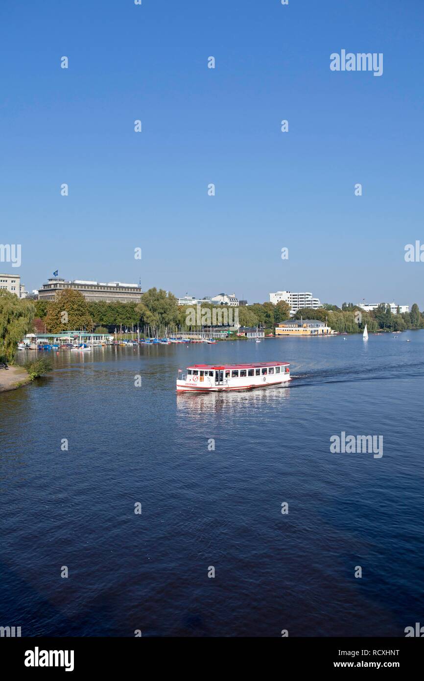 Aussenalster or Outer Alster Lake, Hamburg Stock Photo - Alamy