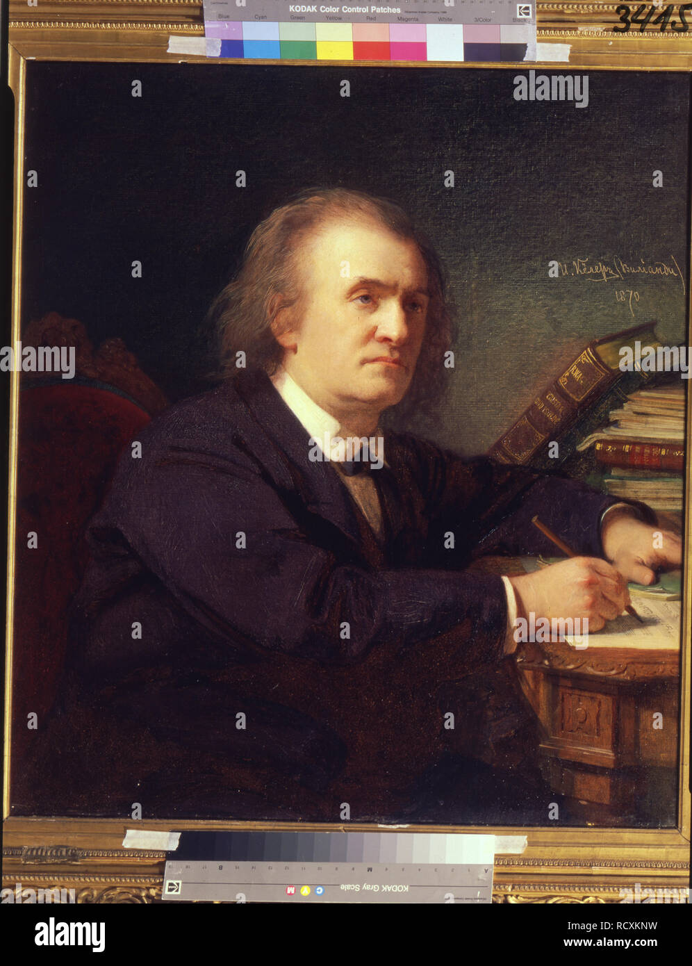 Portrait of the composer Alexander Serov (1820-1871). Museum: State ...