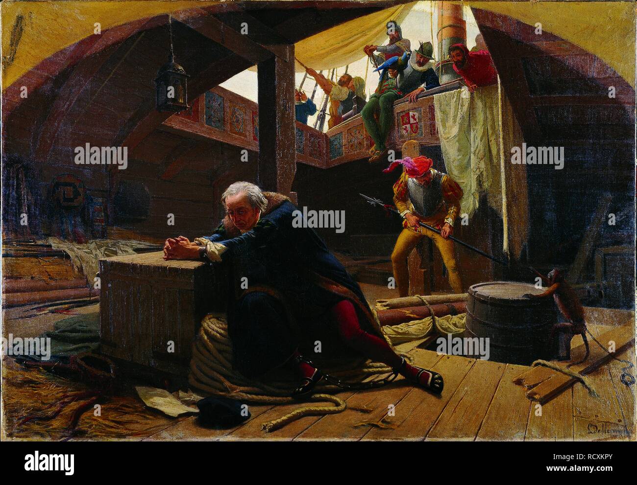 Christopher Columbus returned from America (Christopher Columbus in ...