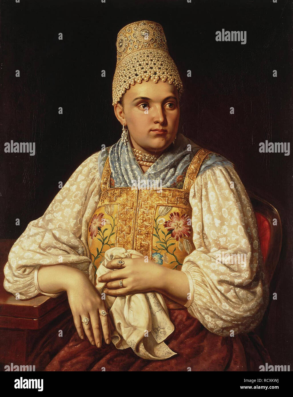 Portrait of the Merchant Woman Anna Filatova. Museum: State Hermitage ...