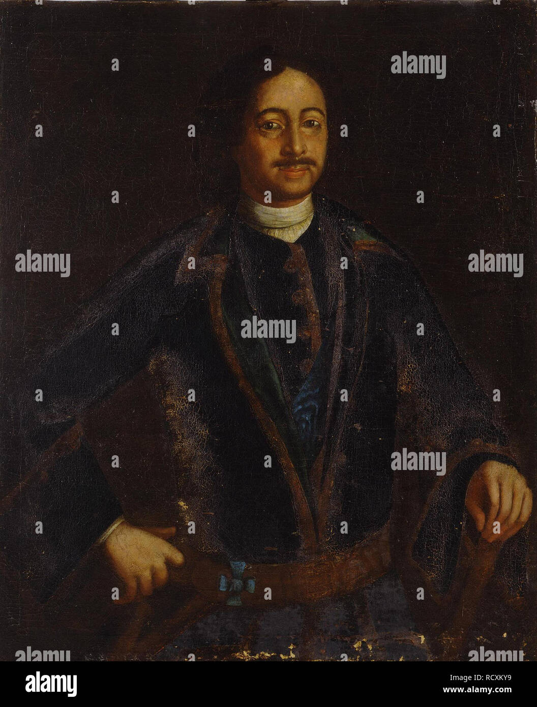 Portrait of Emperor Peter I the Great (1672-1725). Museum: State ...
