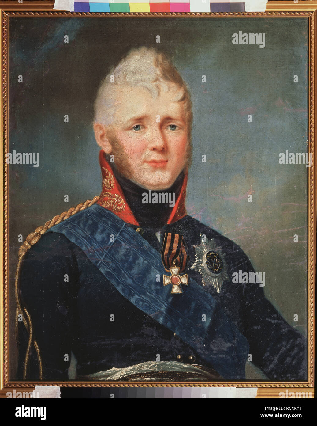 Portrait of Emperor Alexander I (1777-1825). Museum: State V. Tropinin ...