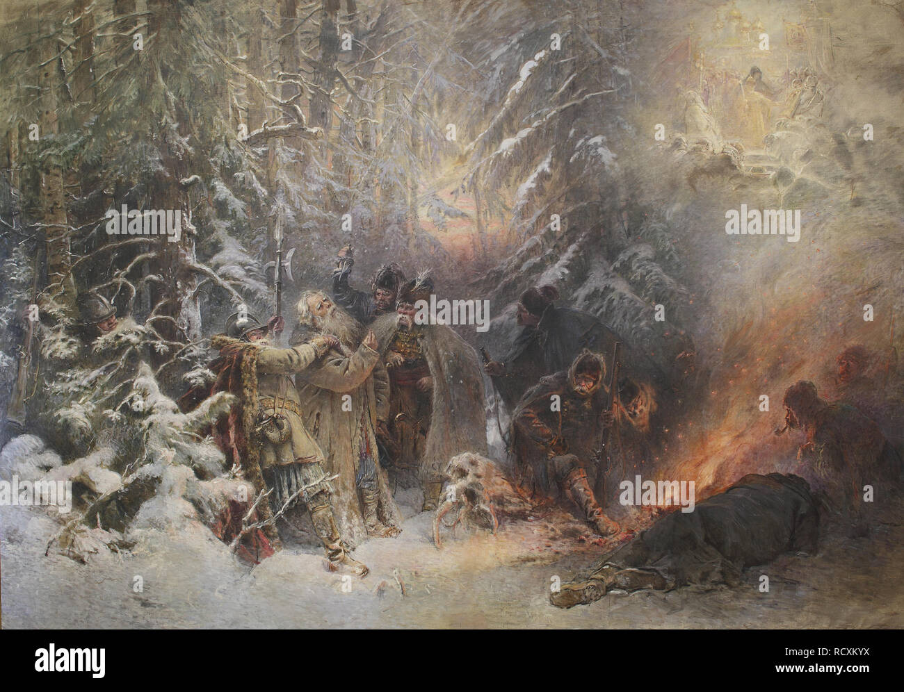 Ivan Susanin. Museum: PRIVATE COLLECTION. Author: Makovsky, Konstantin ...