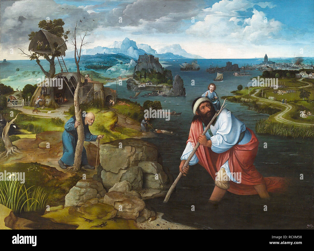 Landscape with Saint Christopher. Museum: Monasterio de El Escorial ...