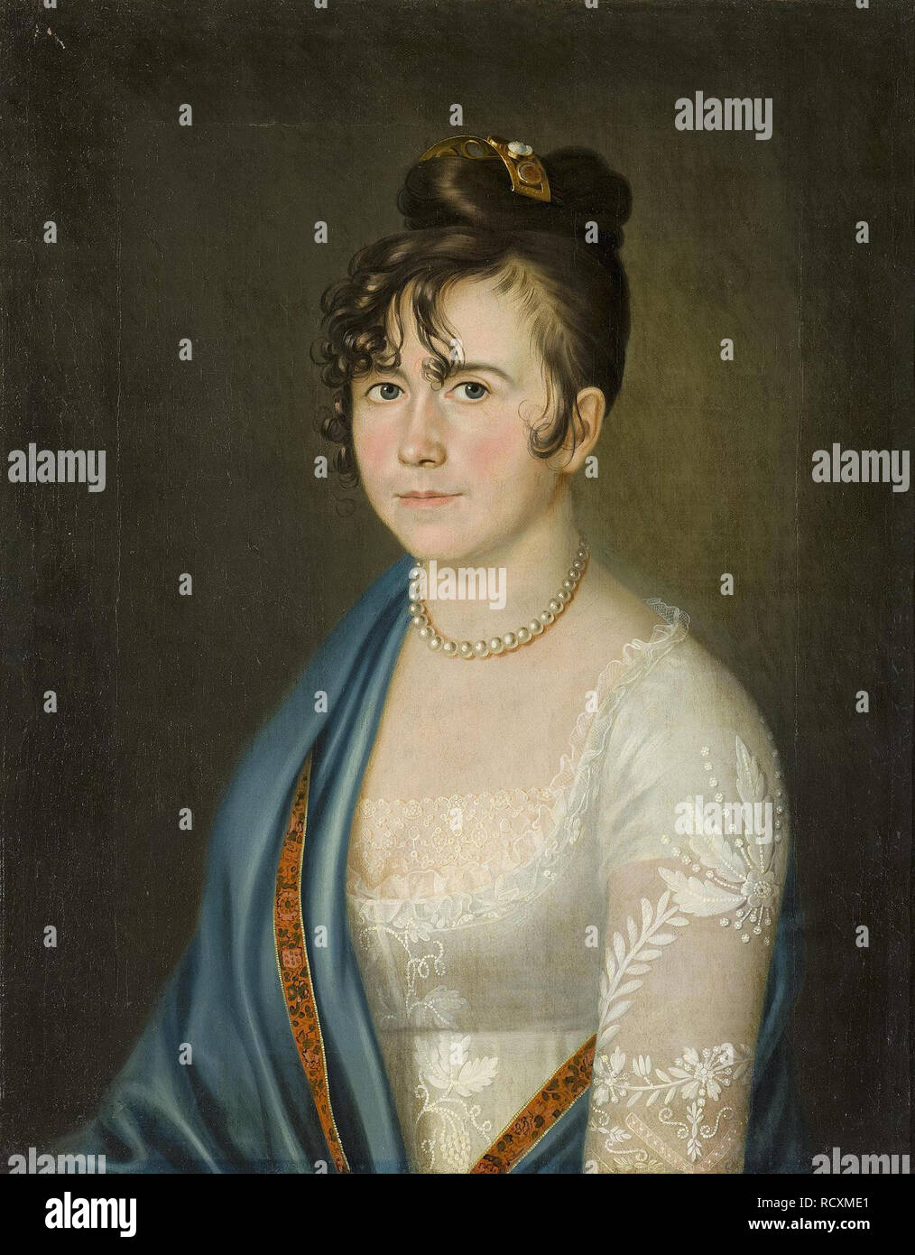 Portrait of Countess Anna Vladimirovna Bobrinskaya (1769-1846). Museum ...