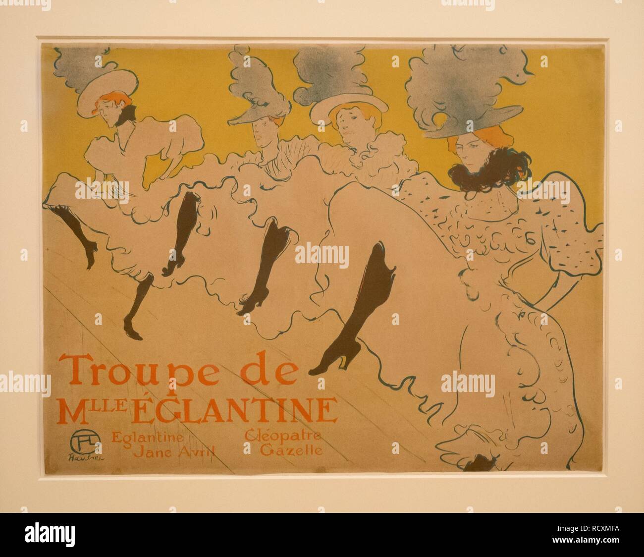 La troupe de Mlle Eglantine, 1896, Engraving (Lithograph), 61.7 × 80.4 ...