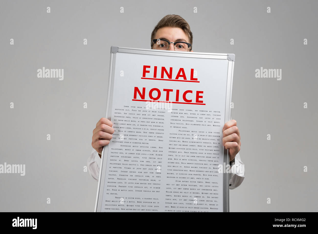 Final notice mail hi-res stock photography and images - Alamy