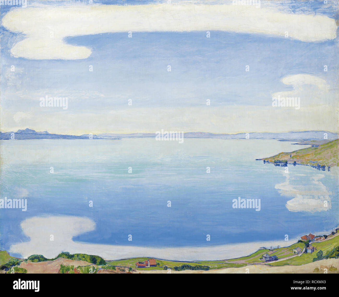 Lake Geneva seen from Chexbres. Museum: PRIVATE COLLECTION. Author ...