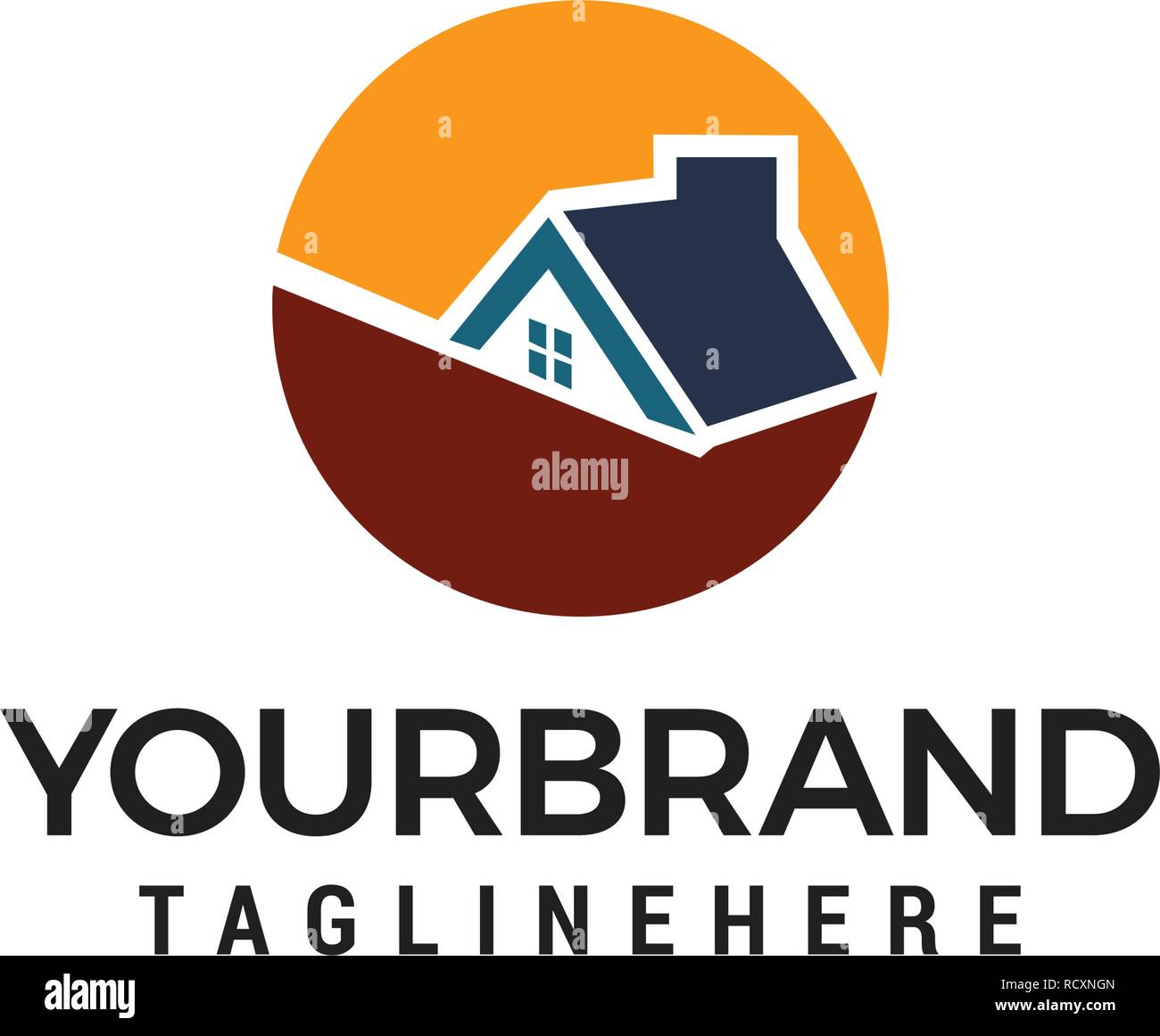 Real Estate Vector Logo Template design Stock Vector Image & Art - Alamy