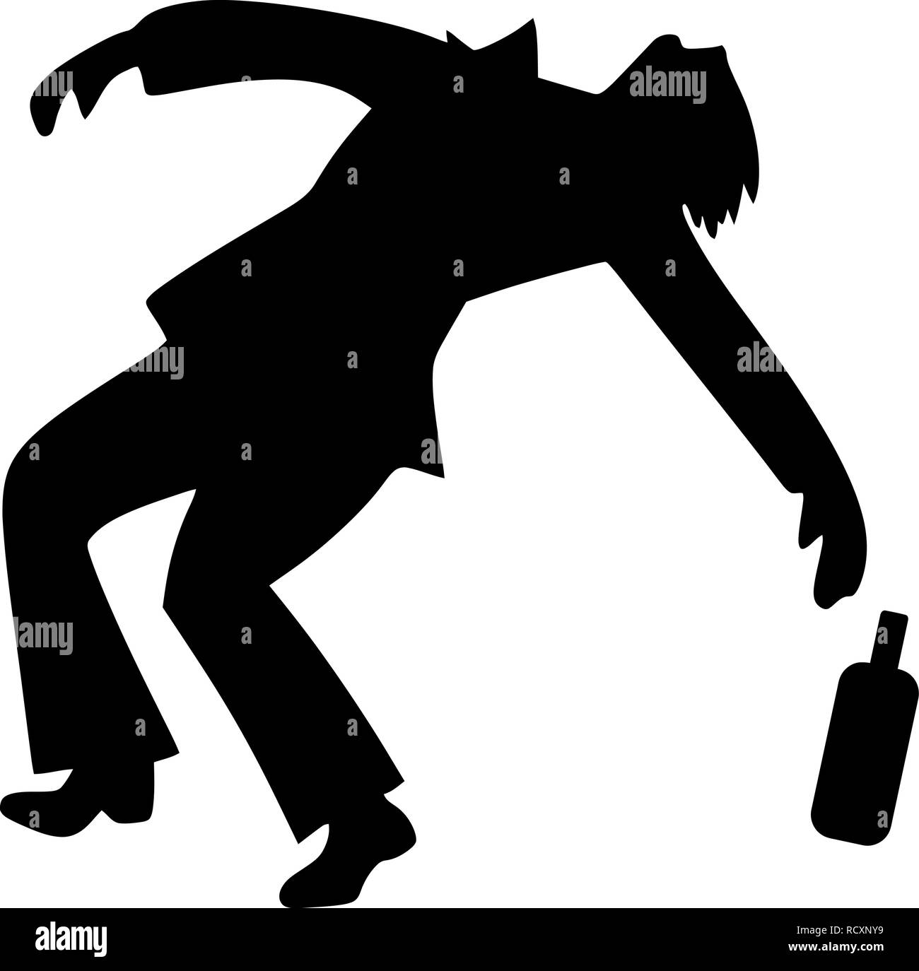 Leaning body Stock Vector Images - Alamy