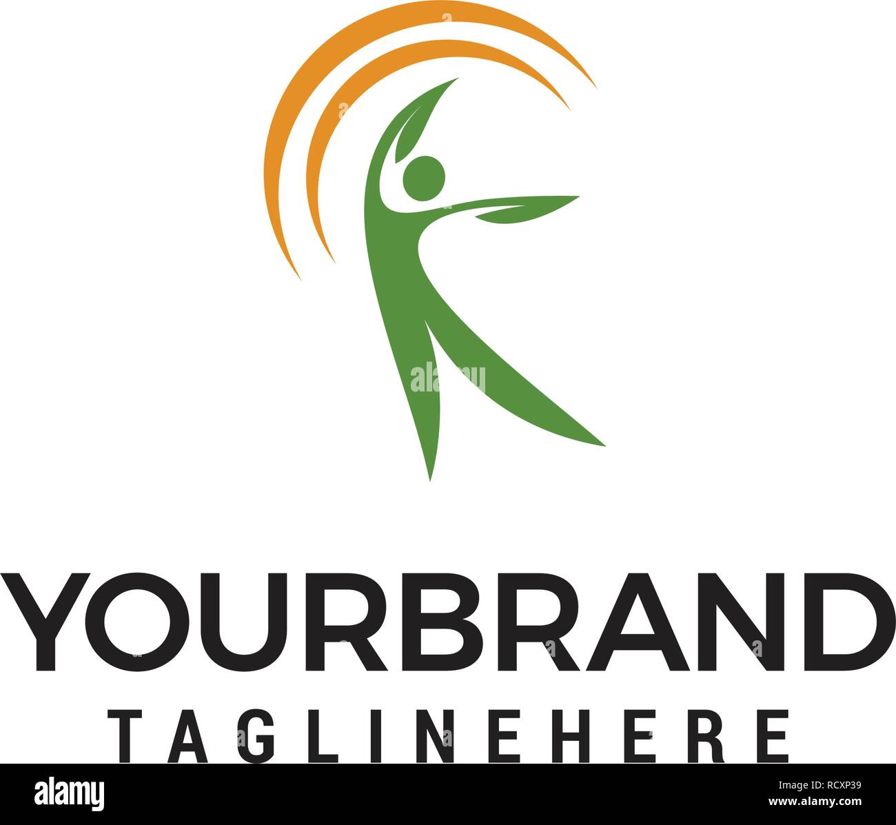 Modern health care logo Stock Vector Images - Alamy