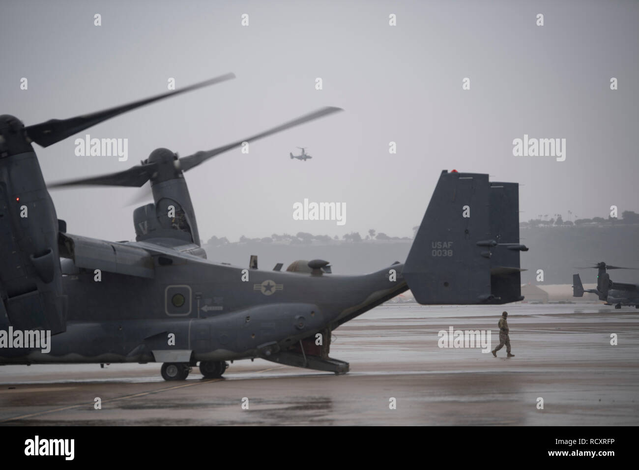 CV-22 Ospreys from the 27th Special Operations Air Operations Squadron ...