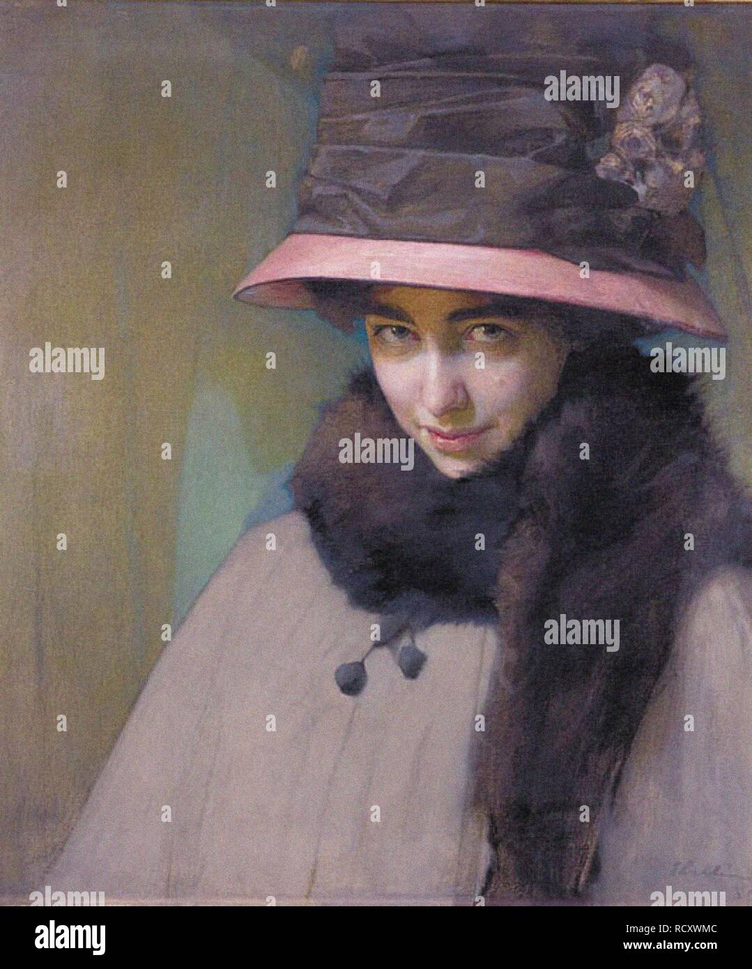 Portrait of the Ballet dancer Tamara Karsavina. Museum: PRIVATE ...