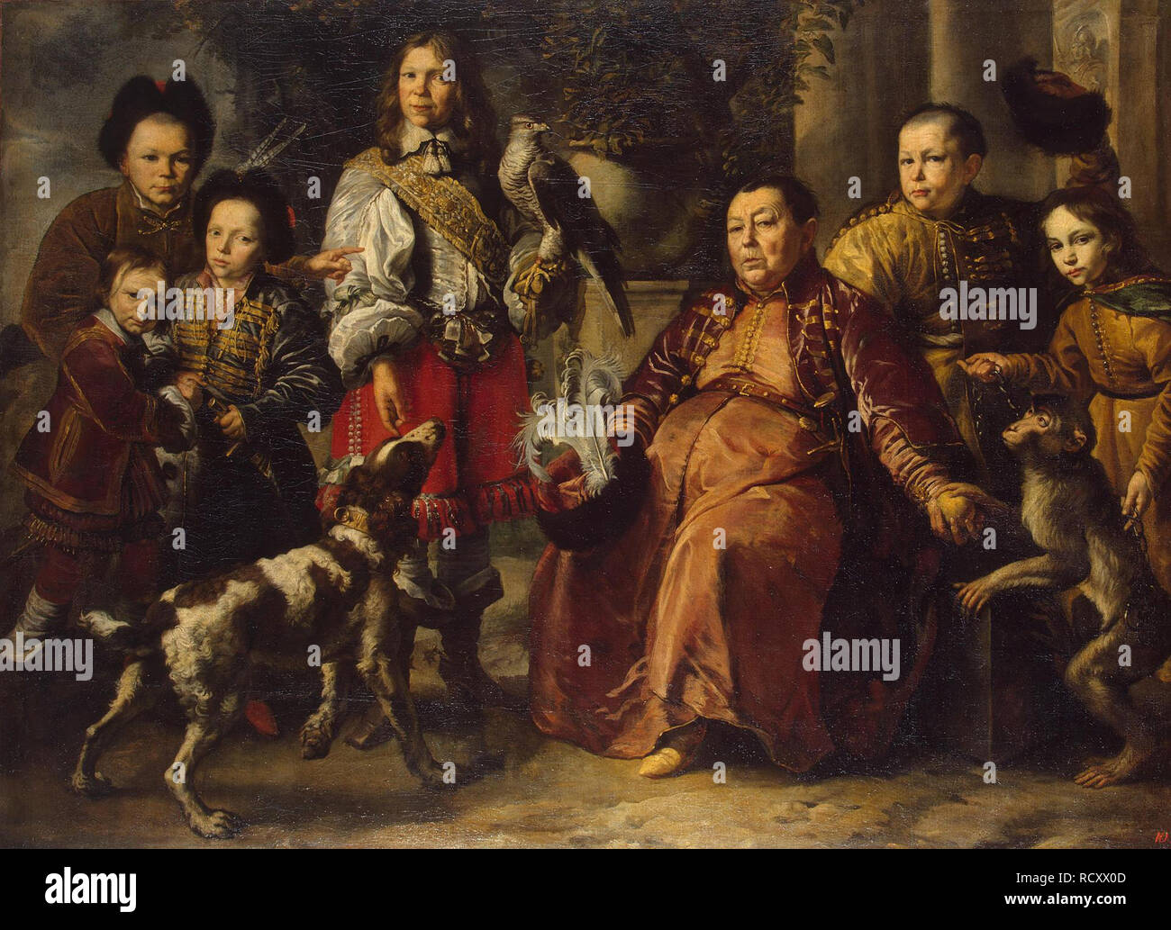 Crimean falconer of King John Casimir with his family (Family portrait ...