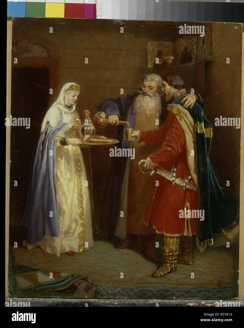 Boyar's welcome (Prince Serebrenni visiting Boyar Morozov). Museum ...