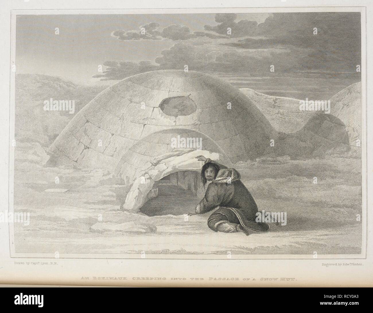 Eskimos building an igloo hi-res stock photography and images - Alamy