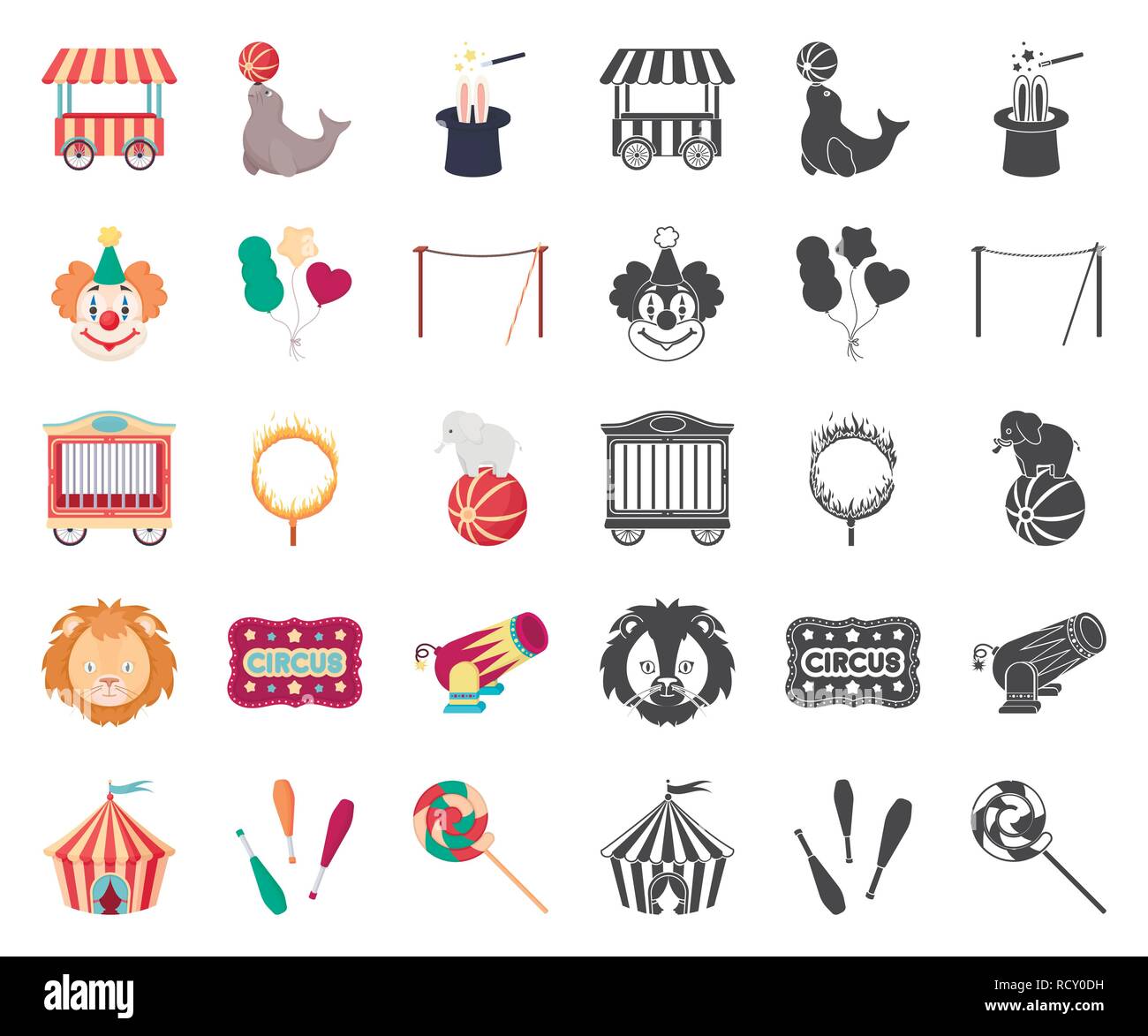 Burning lollipop Stock Vector Images - Alamy