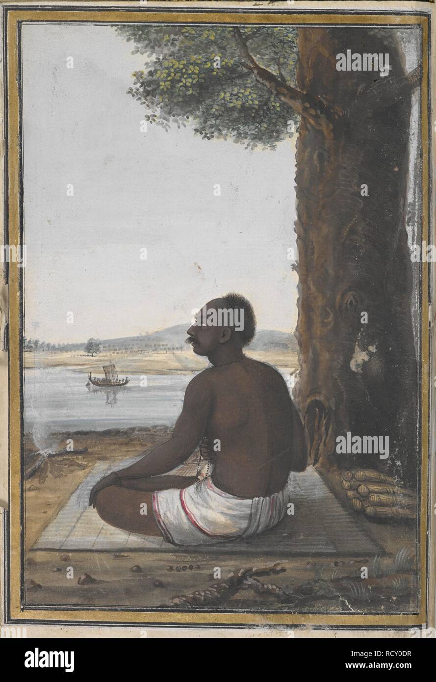 A member of the Hari Chandi sect. A painting from a nineteenth century ...