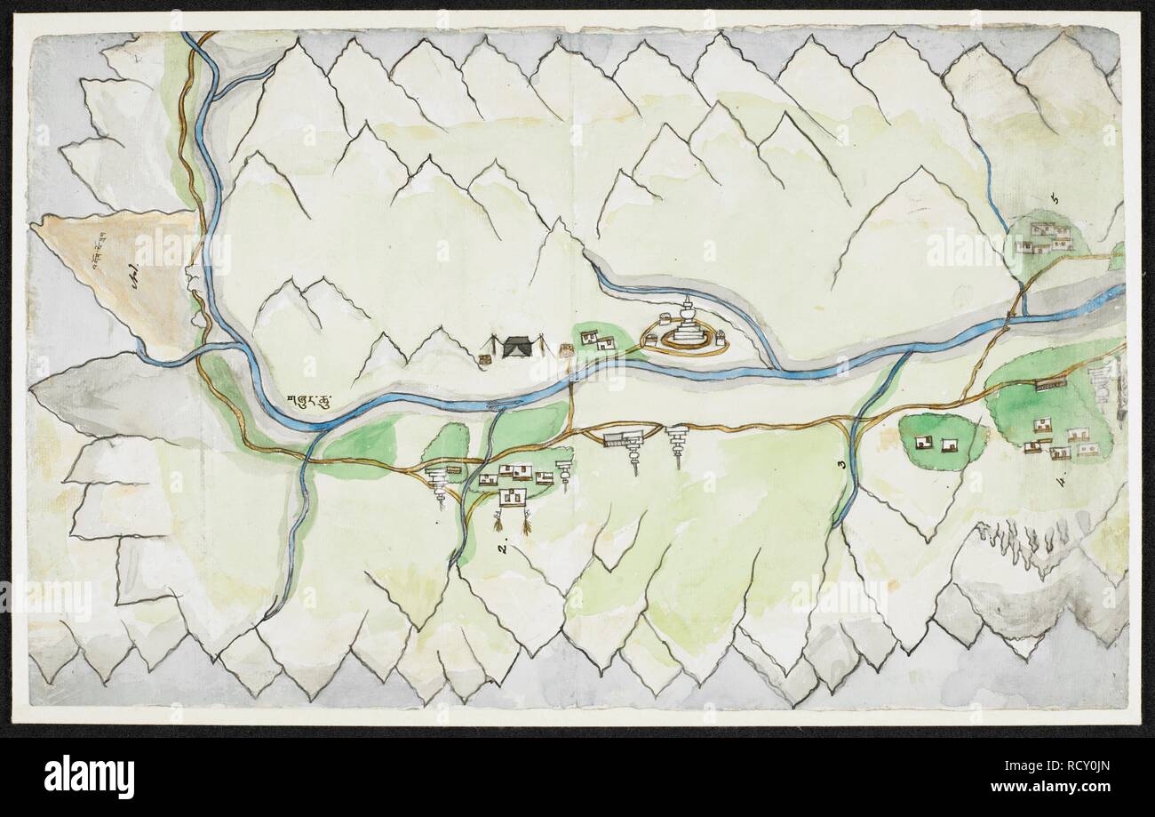 Po river map hi-res stock photography and images - Alamy