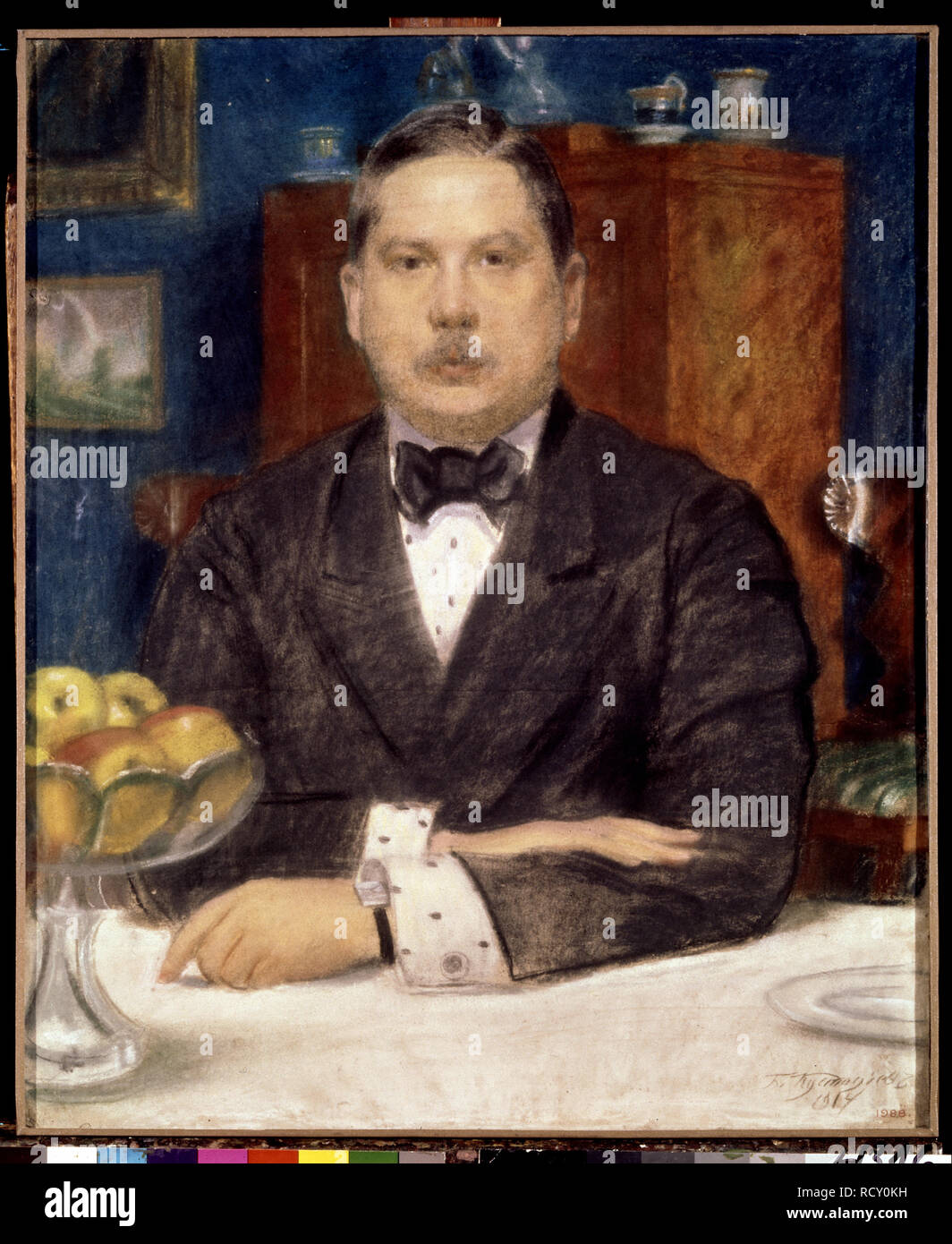 Portrait of the artist Konstantin Somov (1869-1939). Museum: State ...